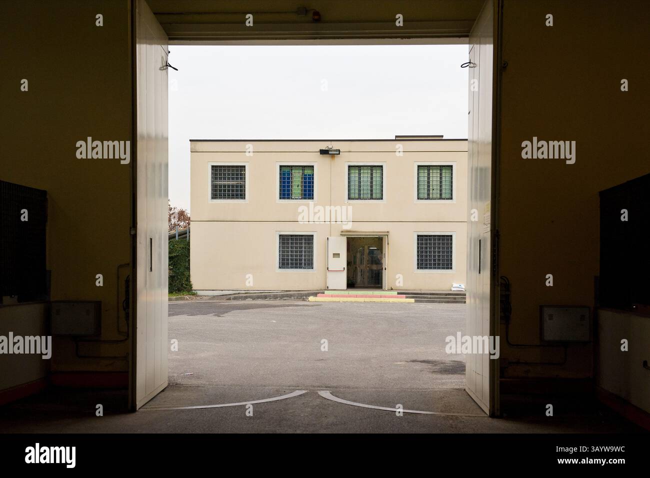 Italy, Bollate, penitentiary of Milan. the carriage door Stock Photo ...
