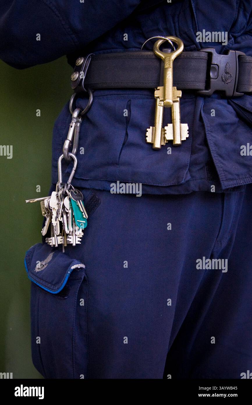 Italy, Bollate penitentiary. Prison guard Stock Photo - Alamy