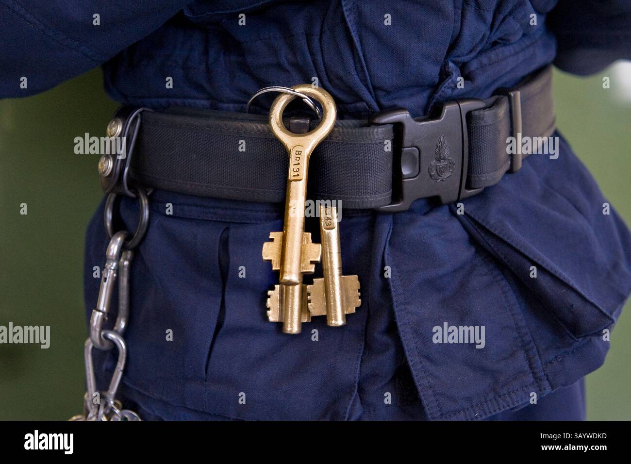 Italy, Bollate penitentiary. Prison guard Stock Photo - Alamy