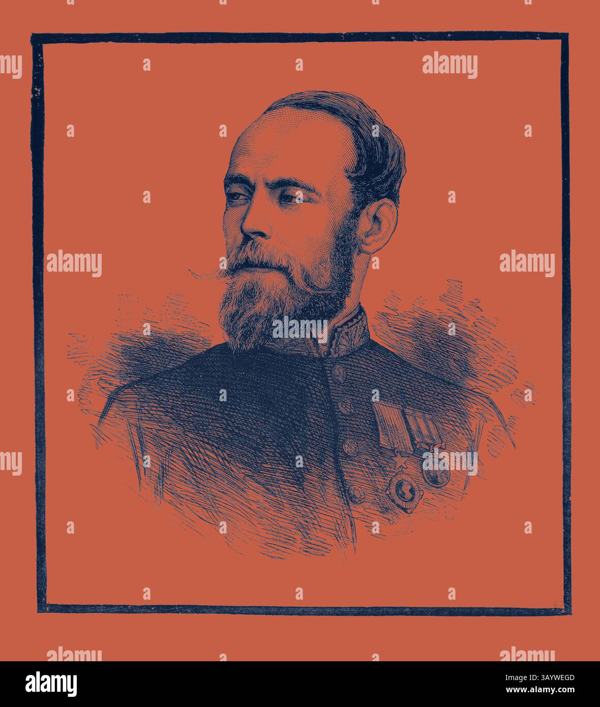 A distinguished man with a well-groomed beard and mustache, wearing a ...