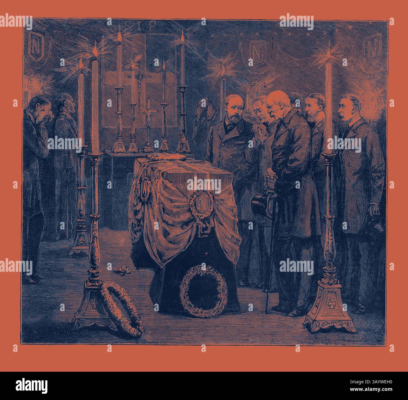 Solemn group men stands hi-res stock photography and images - Alamy