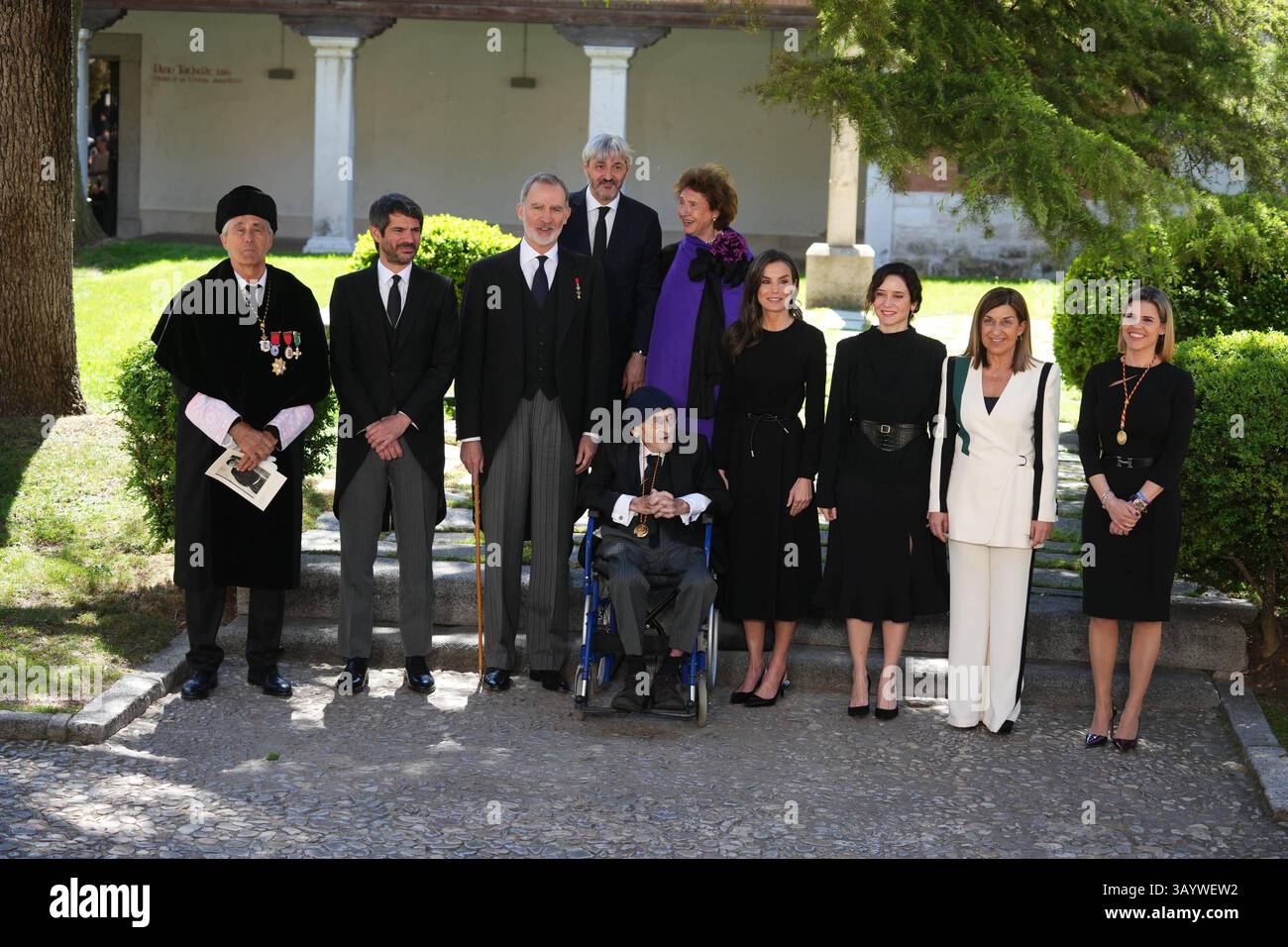 Spanish King Felipe VI and Queen Letizia with Isabel Diaz Ayuso and ...