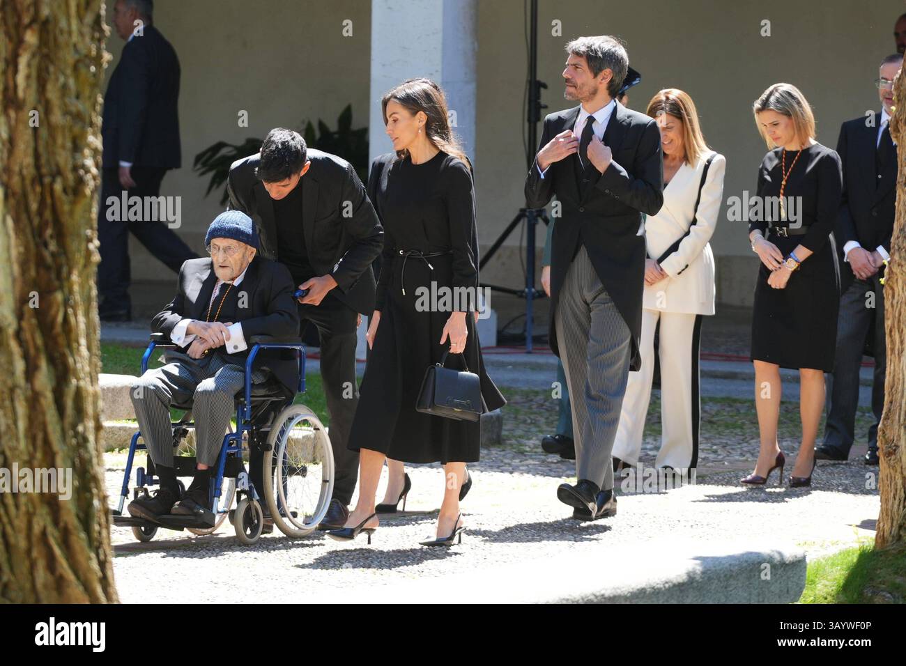 Spanish King Felipe VI and Queen Letizia with Isabel Diaz Ayuso and ...