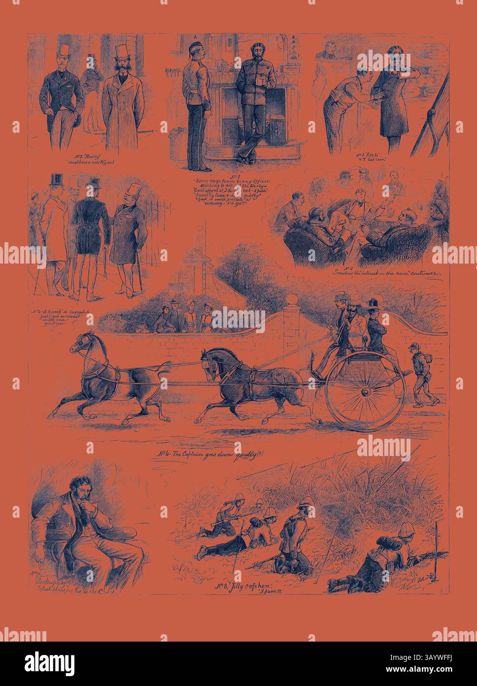 A montage of historical scenes showcasing various characters and ...
