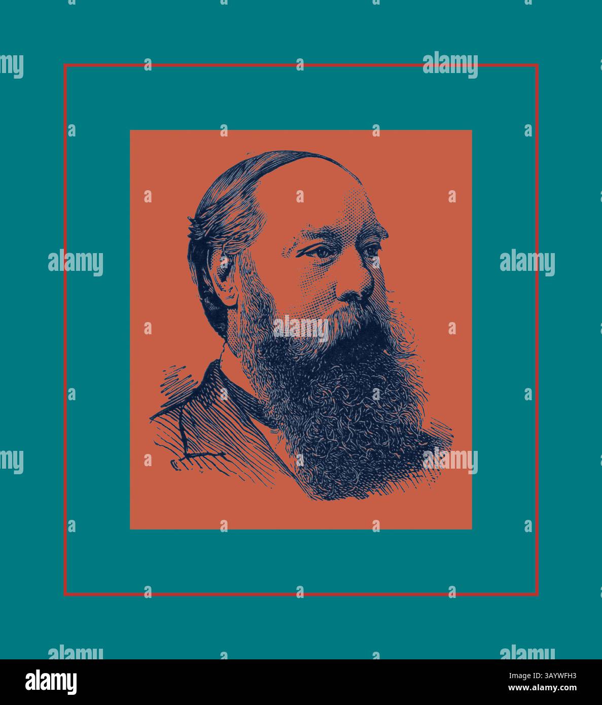 A distinguished man with a prominent beard and thoughtful expression ...