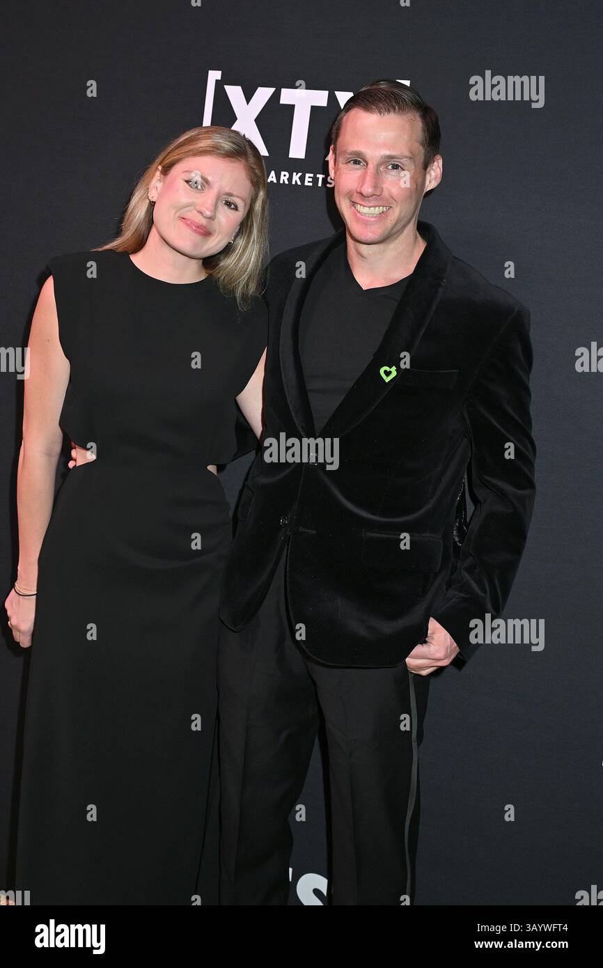 Georgina Salter and Noah Poses attend The City Harvest presents The ...