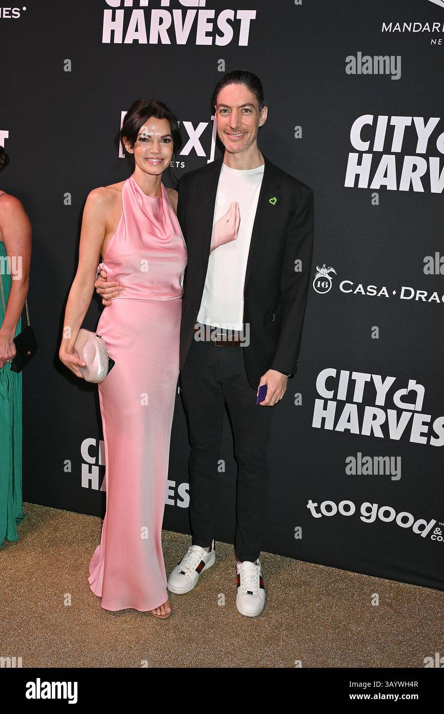 Lauren Secchi and Stephen Secchi attend The City Harvest presents The ...