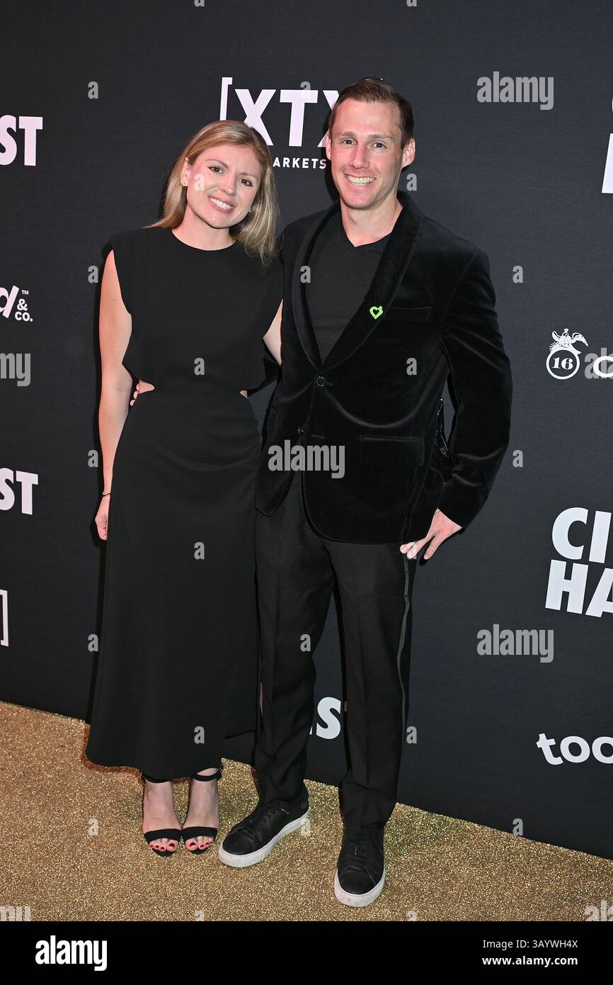 Georgina Salter and Noah Poses attend The City Harvest presents The ...