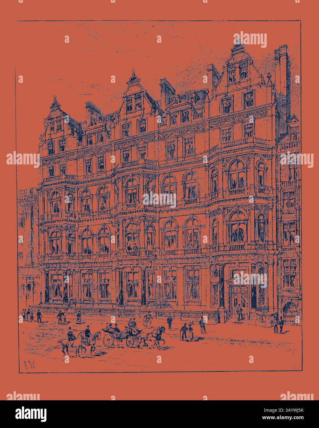 A grand, intricately detailed building showcases a mix of architectural ...