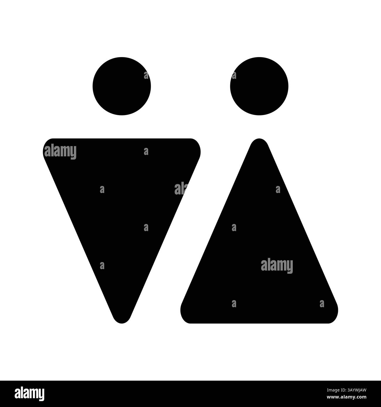 Wc sign icon hi-res stock photography and images - Alamy