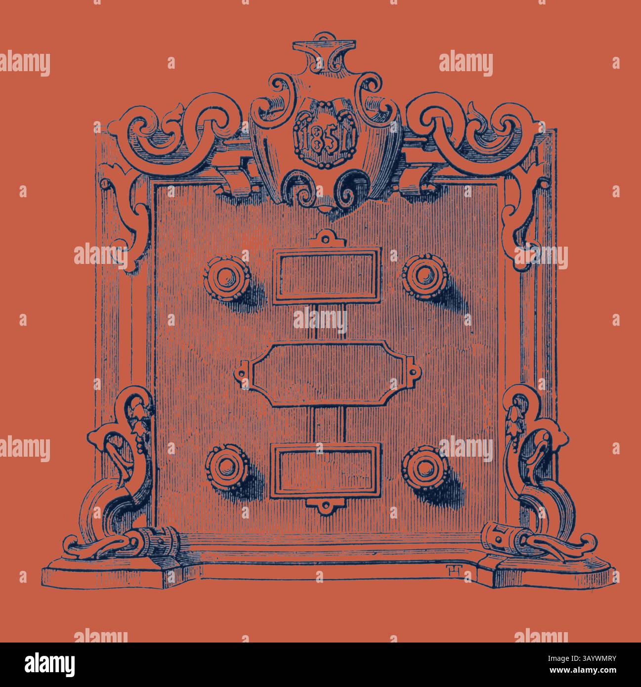 An ornate decorative frame featuring intricate scrollwork, traditional ...