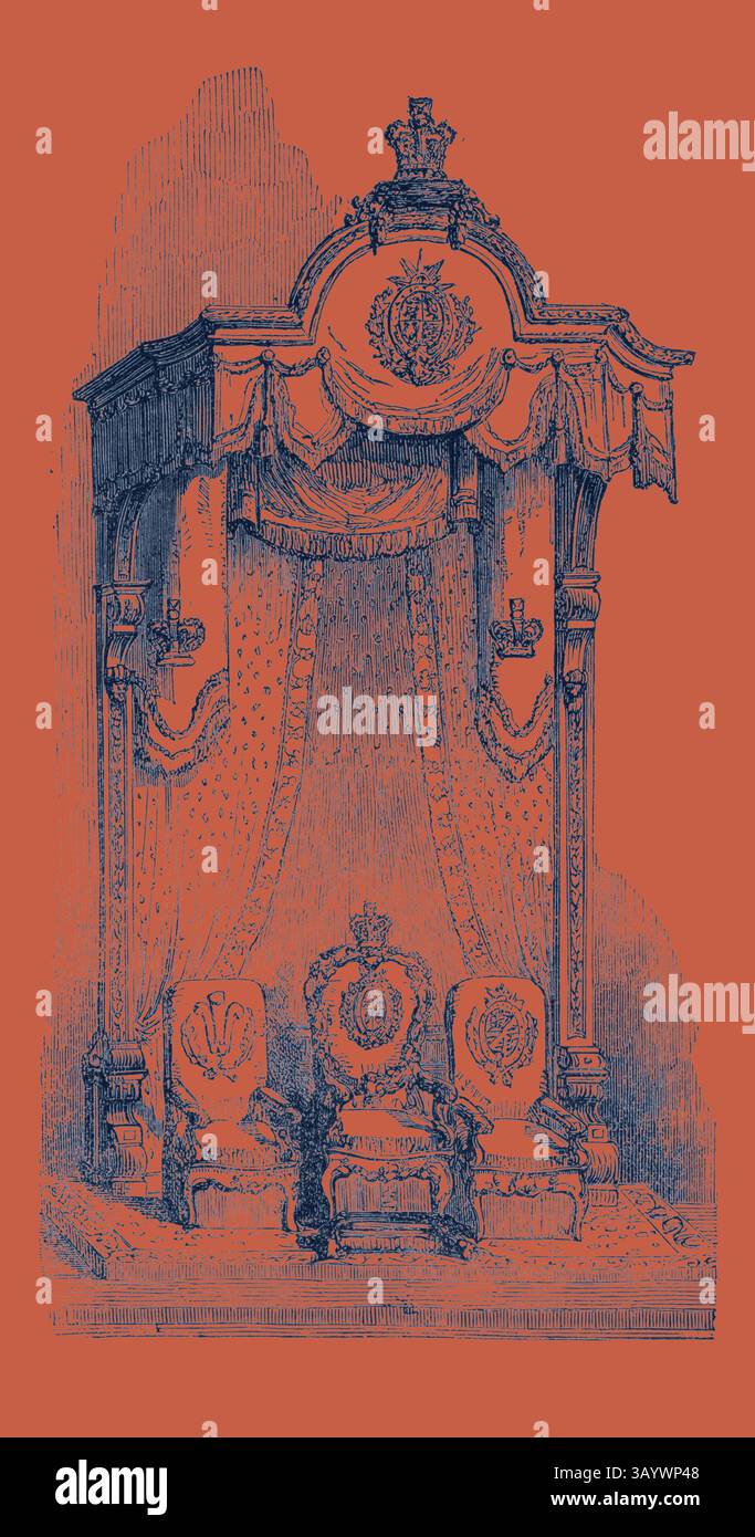 Regal throne adorned hi-res stock photography and images - Alamy
