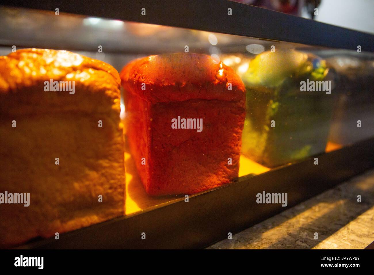 Different types of bread fresh made Stock Photo - Alamy
