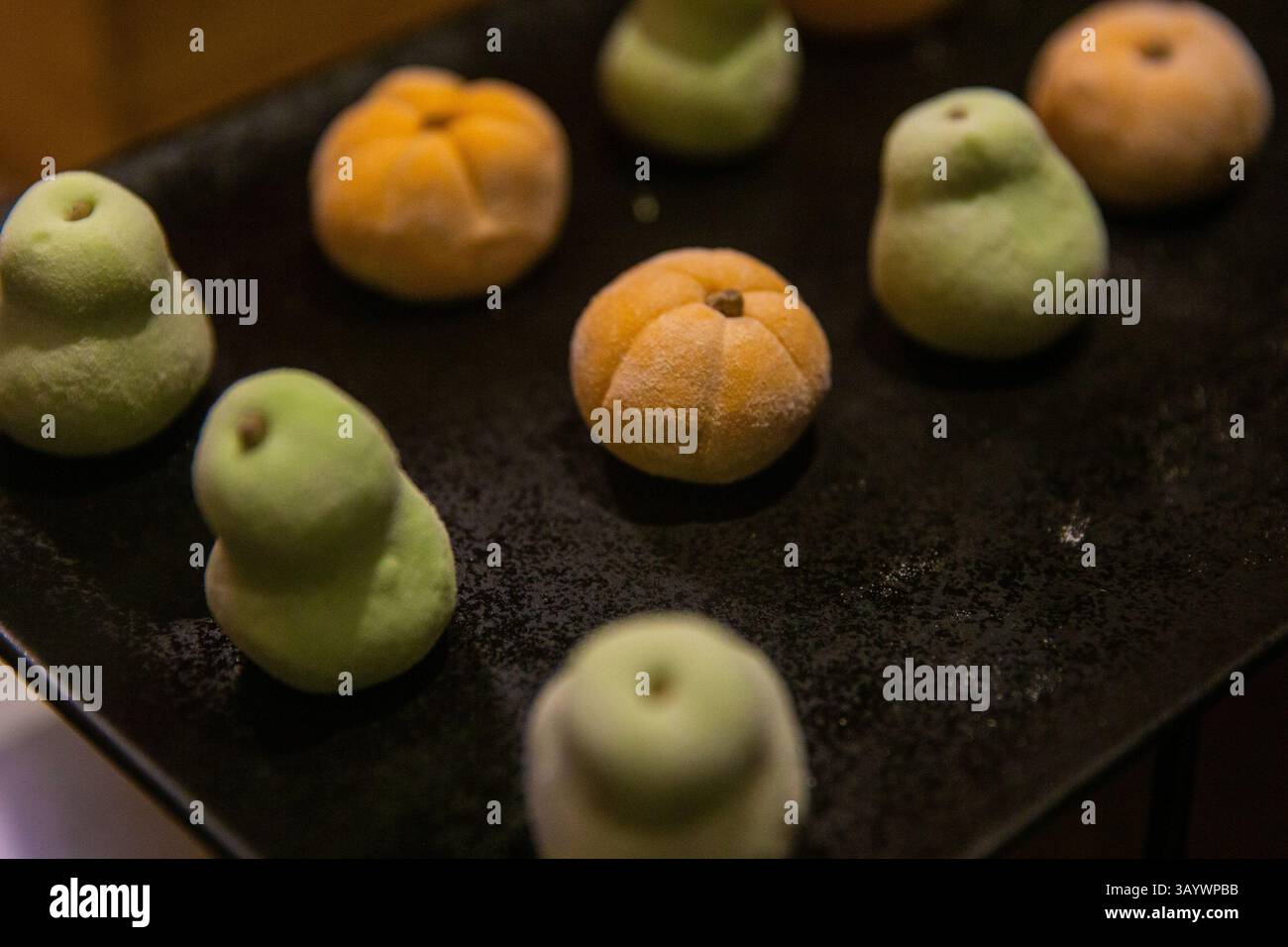 Japanese Assorted Mochi on a breakfast buffet Stock Photo - Alamy
