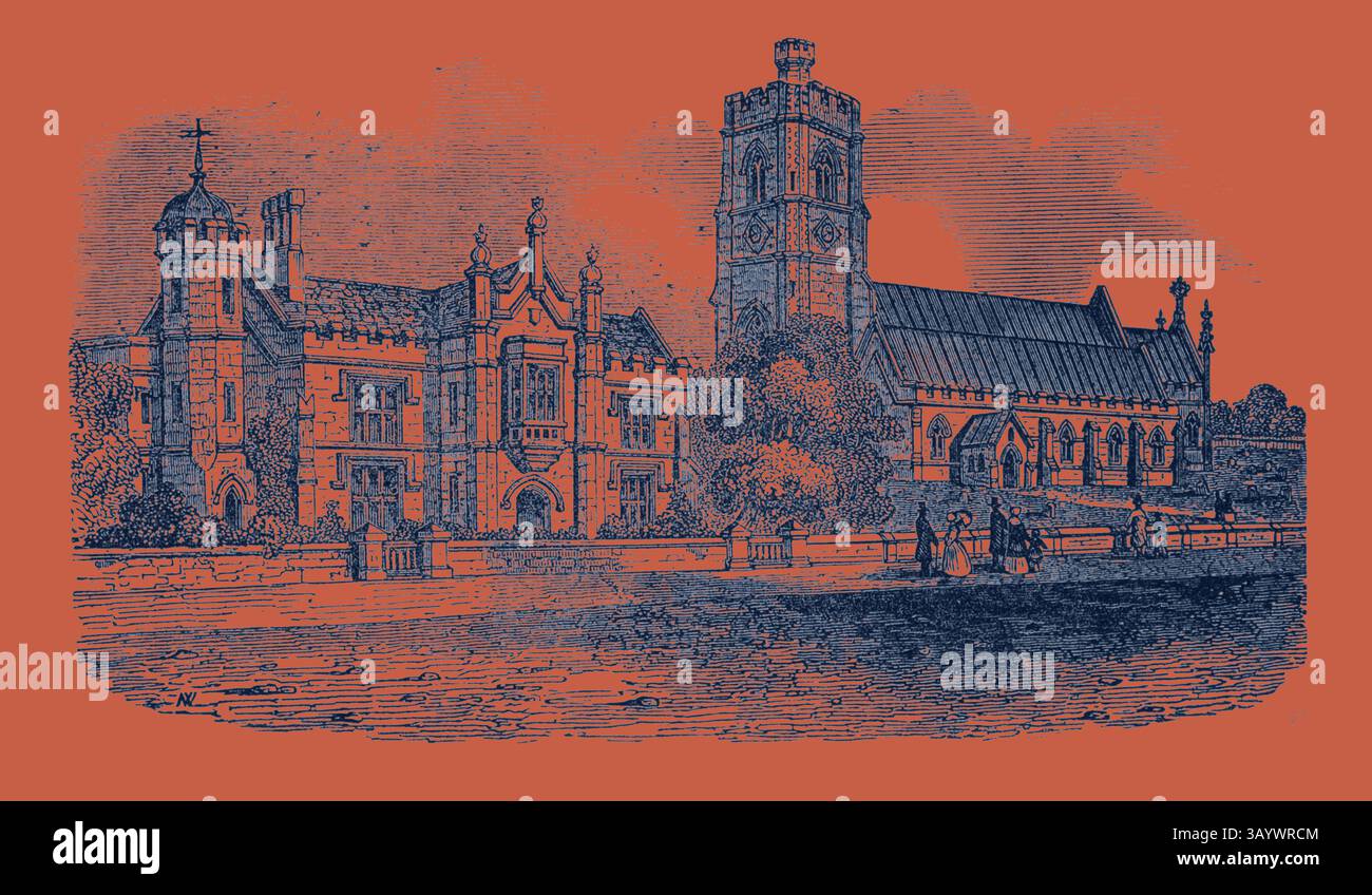A detailed architectural illustration showcasing elegant buildings and ...