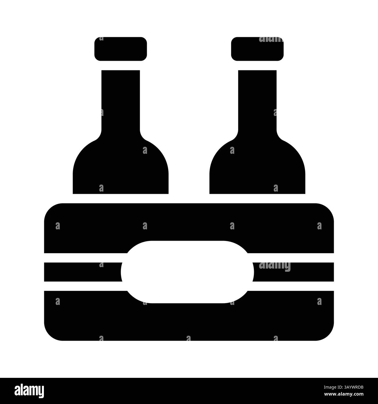 An amazing icon of bottles crate in modern design Stock Vector Image ...
