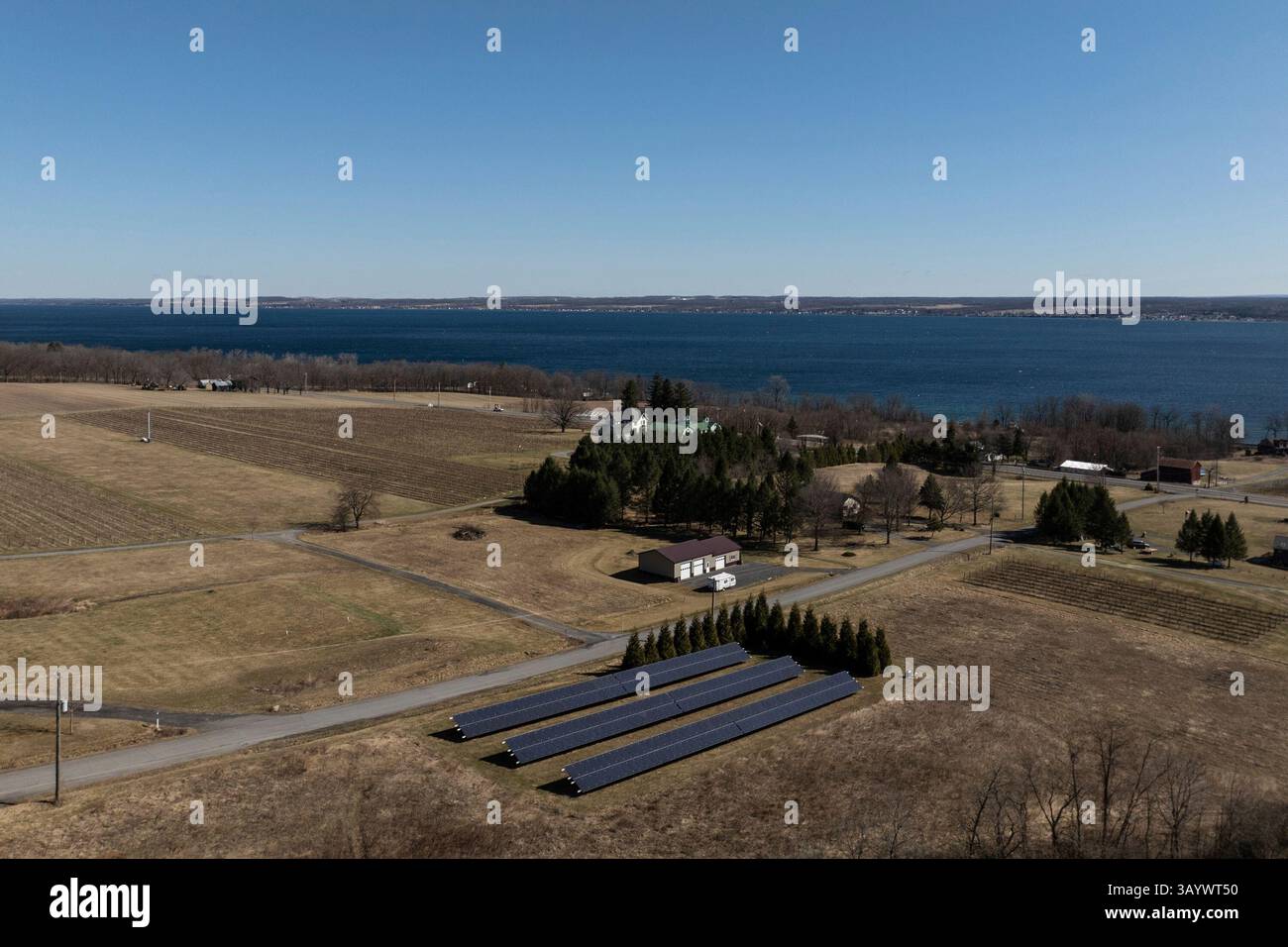 Solar panels operate at Fox Run Vineyards and Seneca Lake, Friday ...