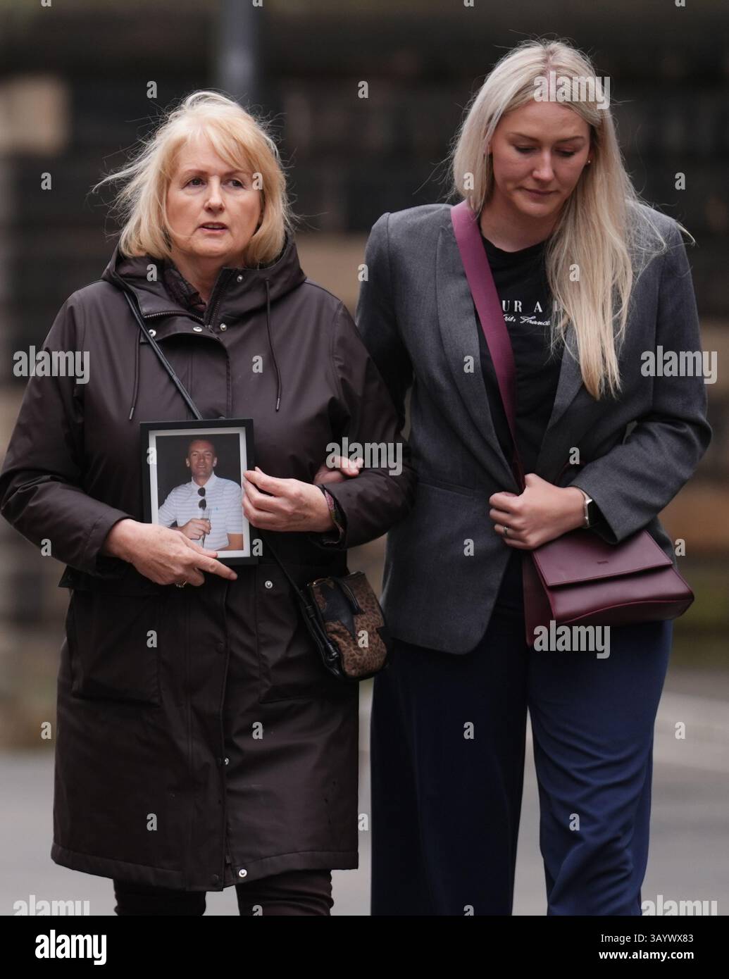 Jen Inglis alongside Frances Marr mother and sister of Calum Inglis as ...