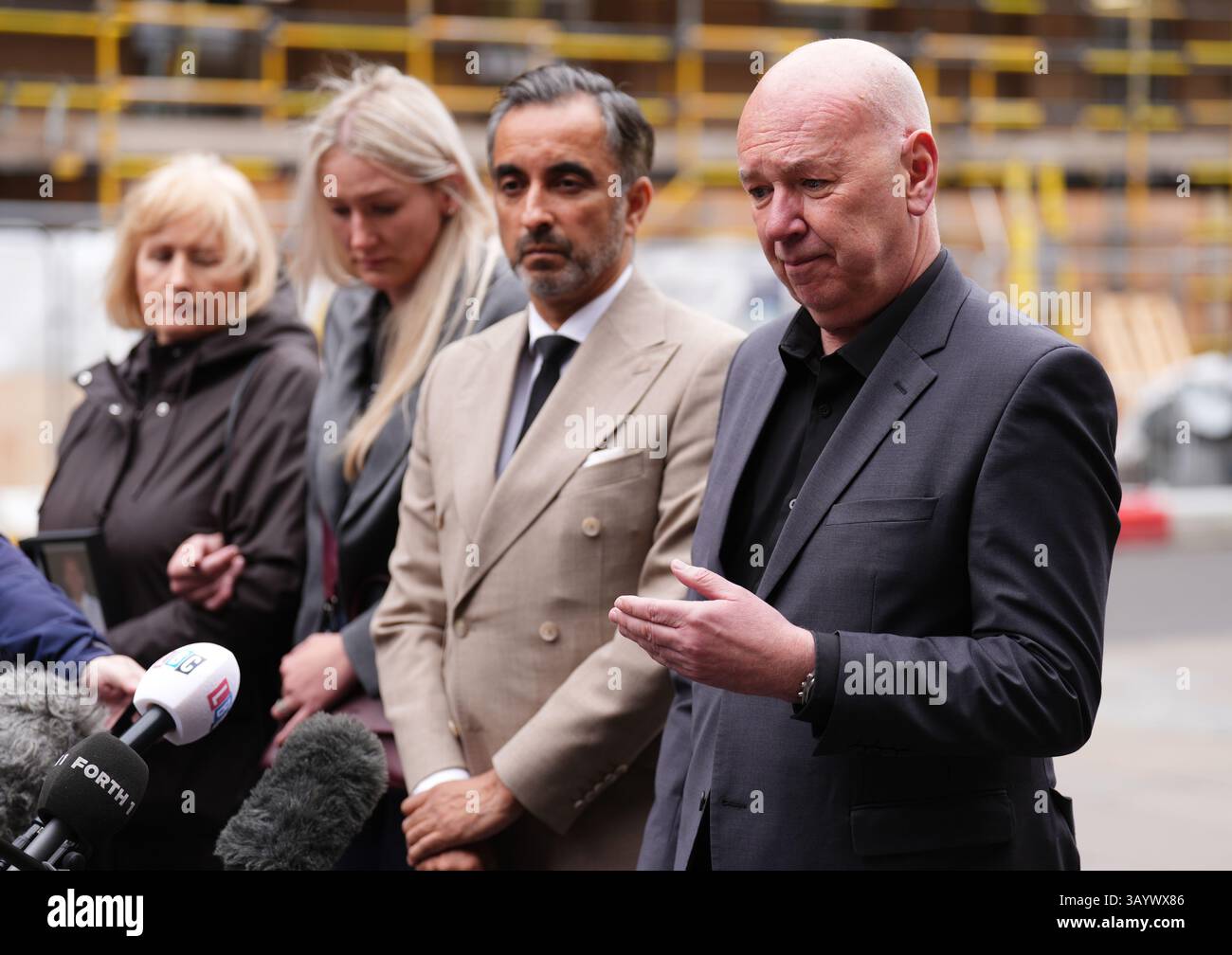 Alan Inglis father of Calum Inglis alongside family speak to the media ...