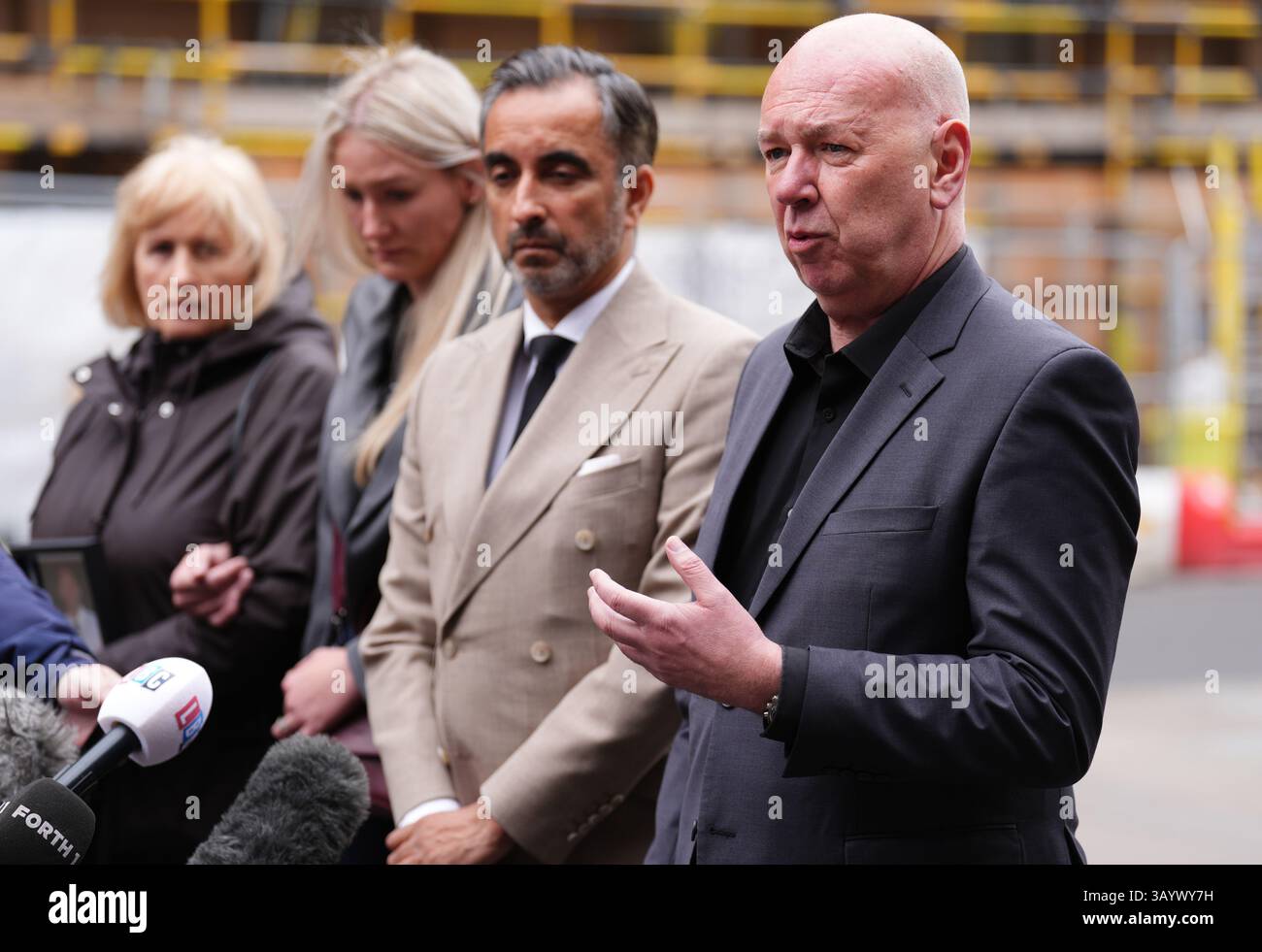 Alan Inglis father of Calum Inglis alongside family speak to the media ...