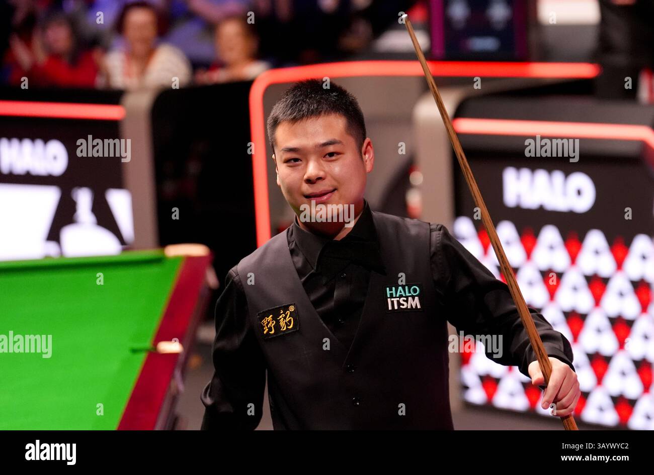 Pang Junxu after winning his match against Zhang Anda, during day five ...