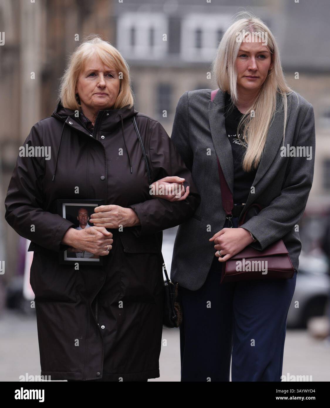 Jen Inglis alongside Frances Marr mother and sister of Calum Inglis as ...