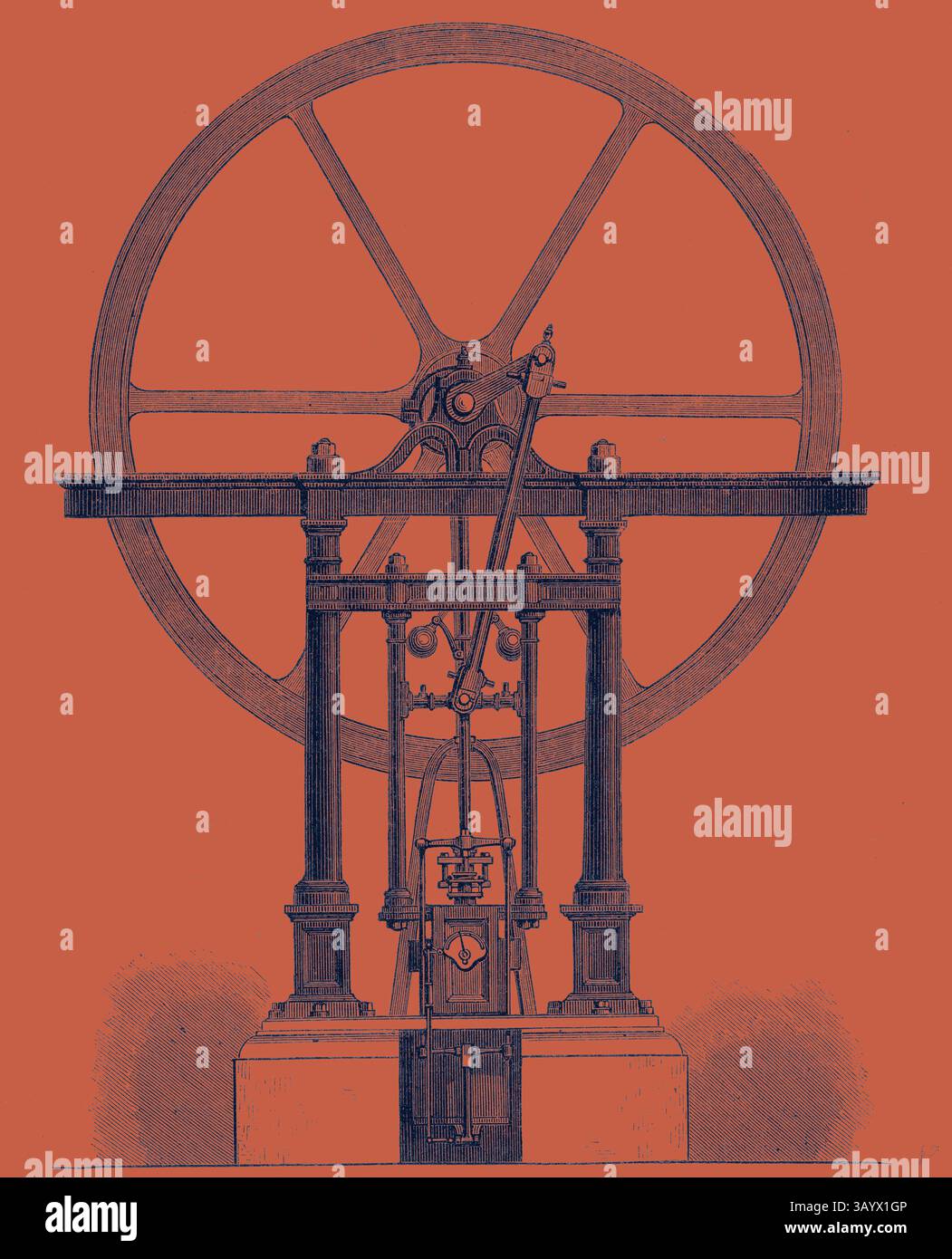 Vintage steam engine illustration featuring hi-res stock photography ...
