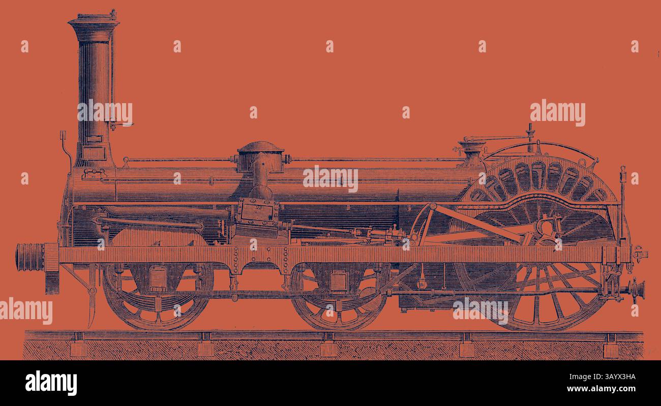 A vintage steam locomotive showcased with intricate detailing ...