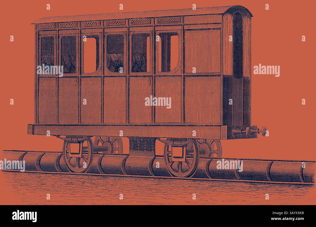 Wagon train art hi-res stock photography and images - Alamy