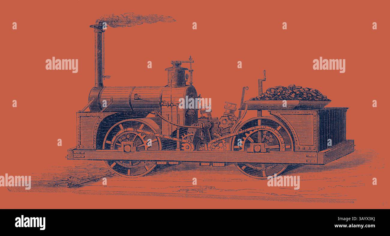 An intricately designed steam locomotive with a tall smokestack ...