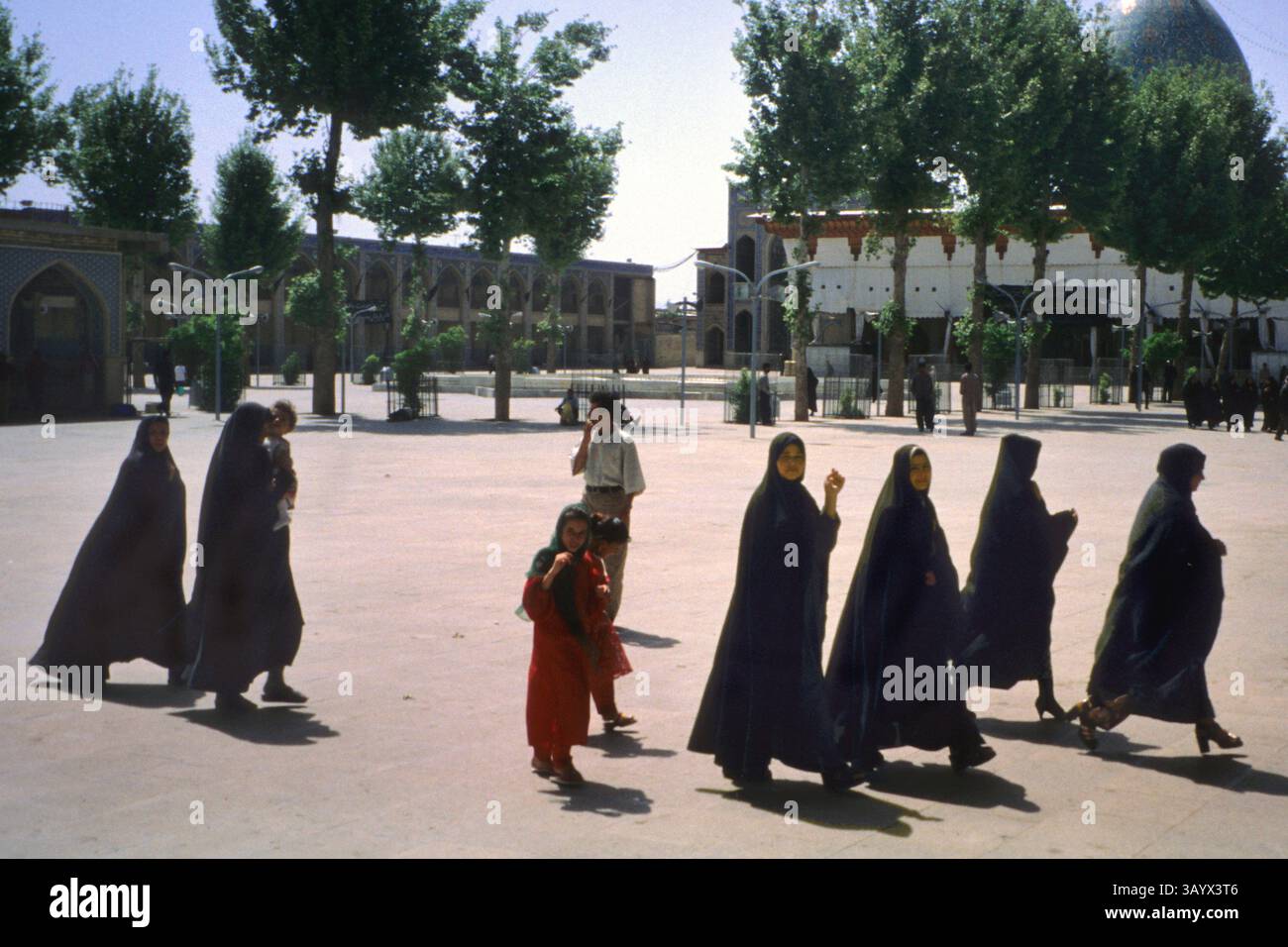 Chador. Group Of Women Wrapped In Traditional Chador. Terahan Iran ...