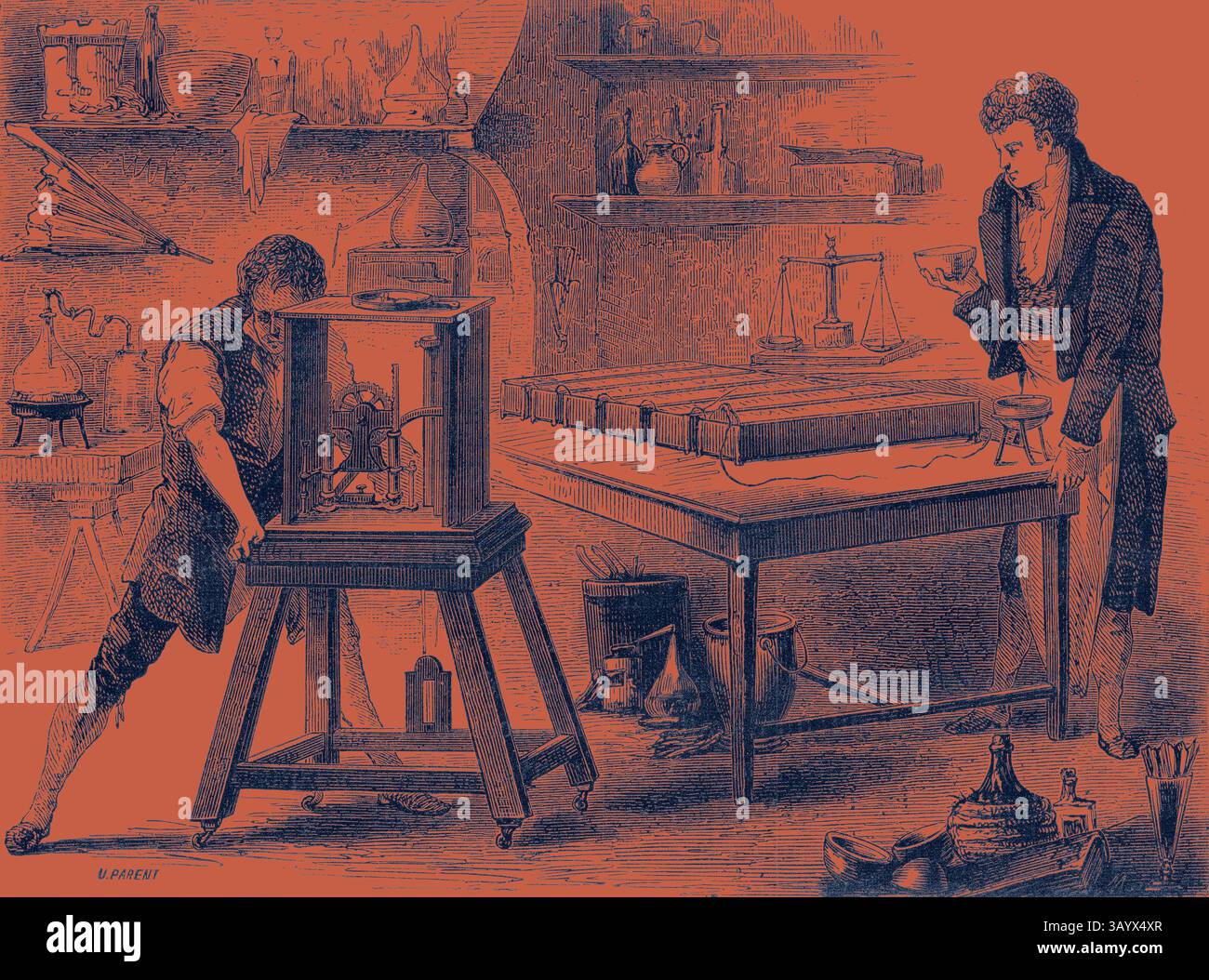 Old world laboratory setting hi-res stock photography and images - Alamy