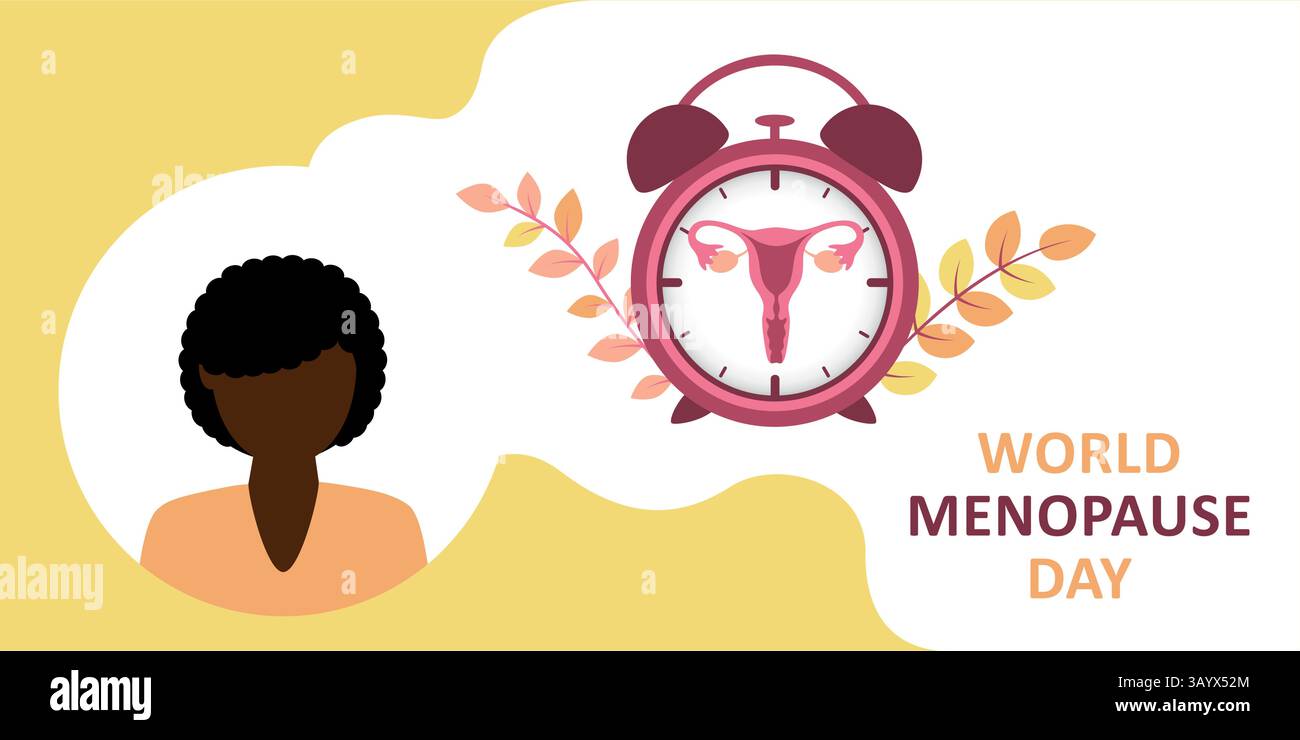 world menopause day woman health concept vector illustration Stock ...