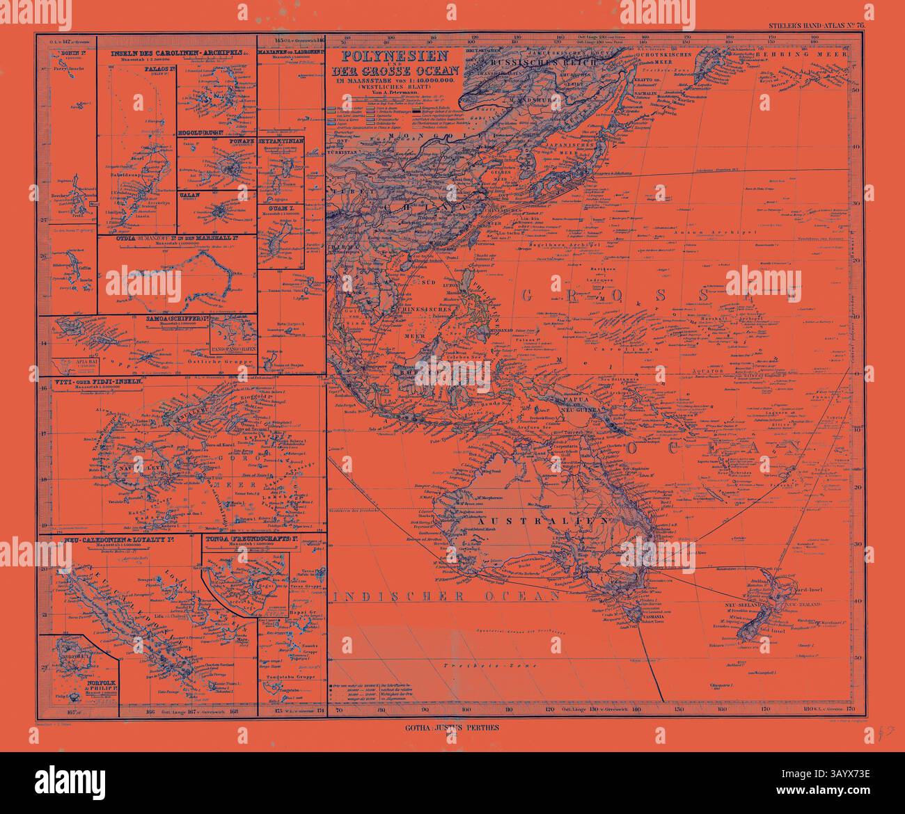 Pacific islands map hi-res stock photography and images - Alamy