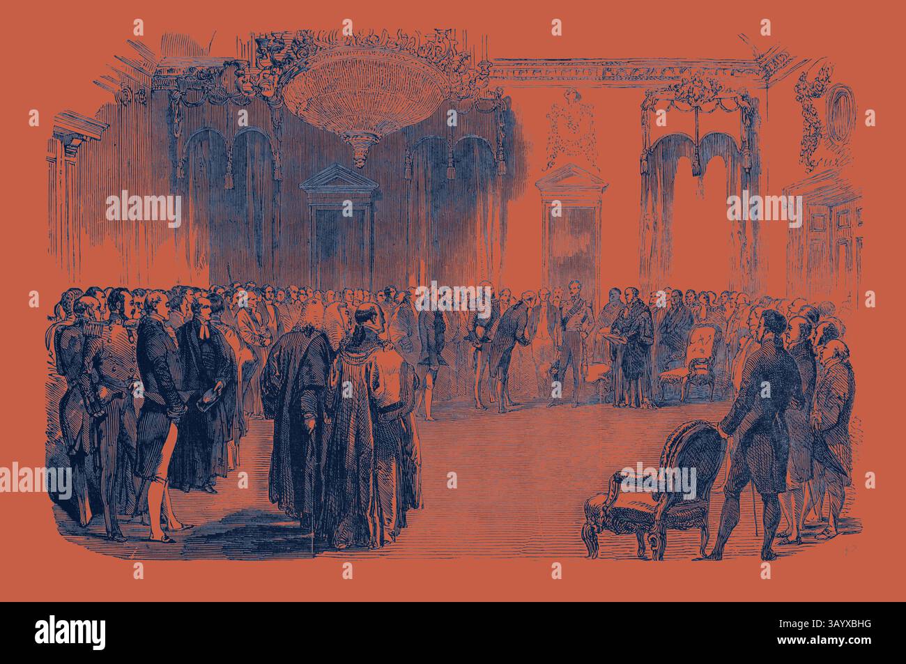 A formal gathering showcasing elegantly dressed individuals engaged in ...