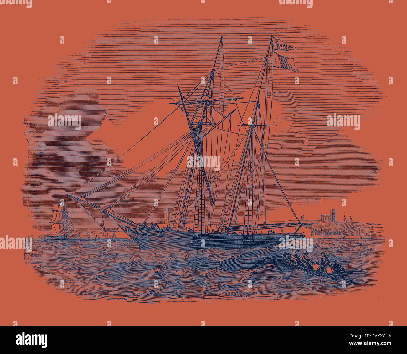 Vintage sailing ship navigates hi-res stock photography and images - Alamy