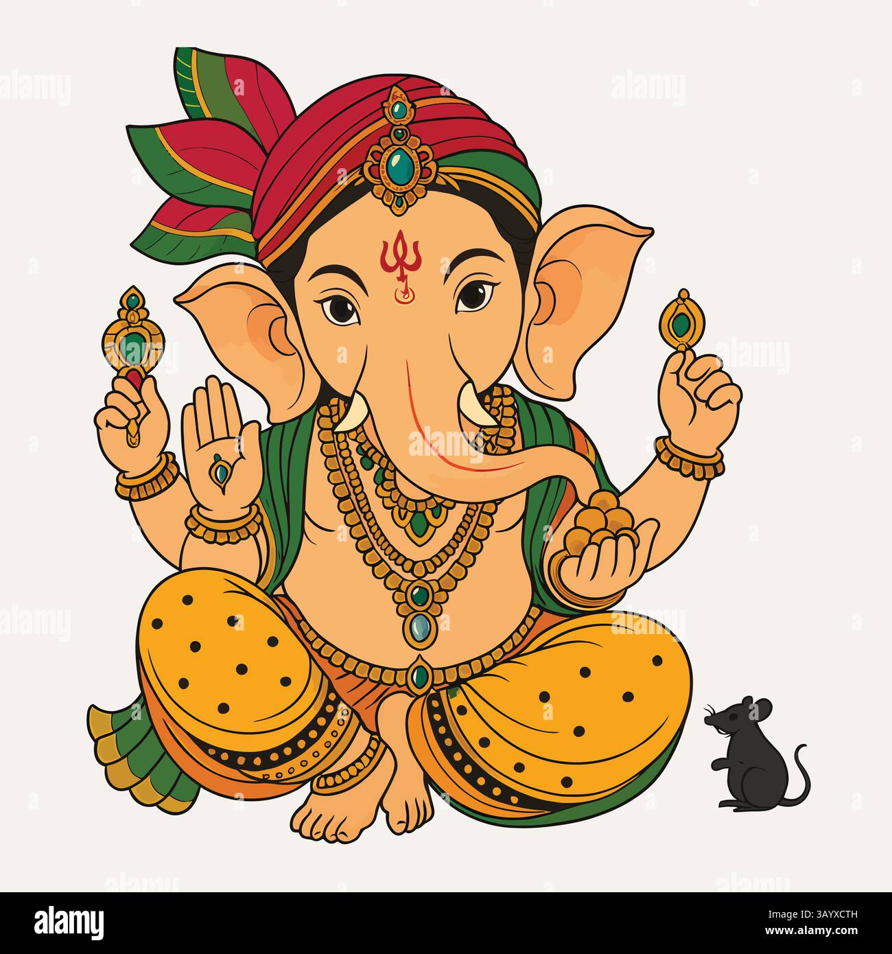 Ganpati hd background hi-res stock photography and images - Alamy