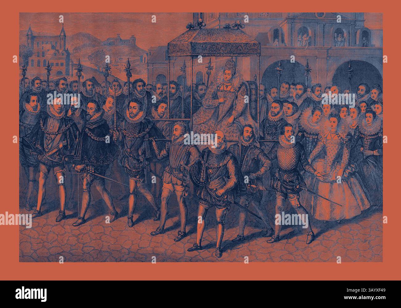 Palanquin with queen hi-res stock photography and images - Alamy