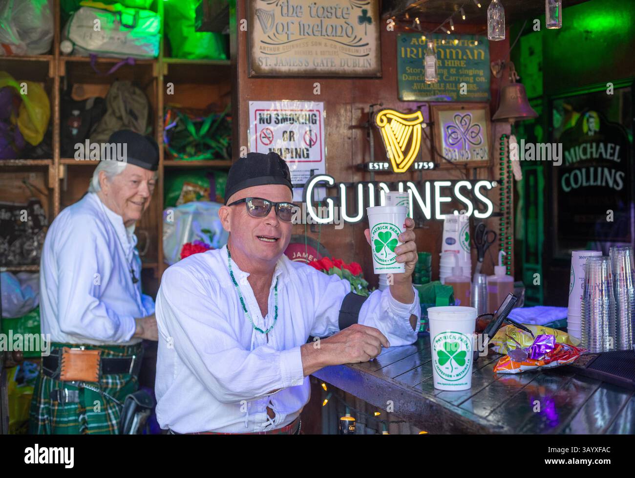 New Orleans, Louisiana - The Downtown Irish Club holds its St Patrick's ...