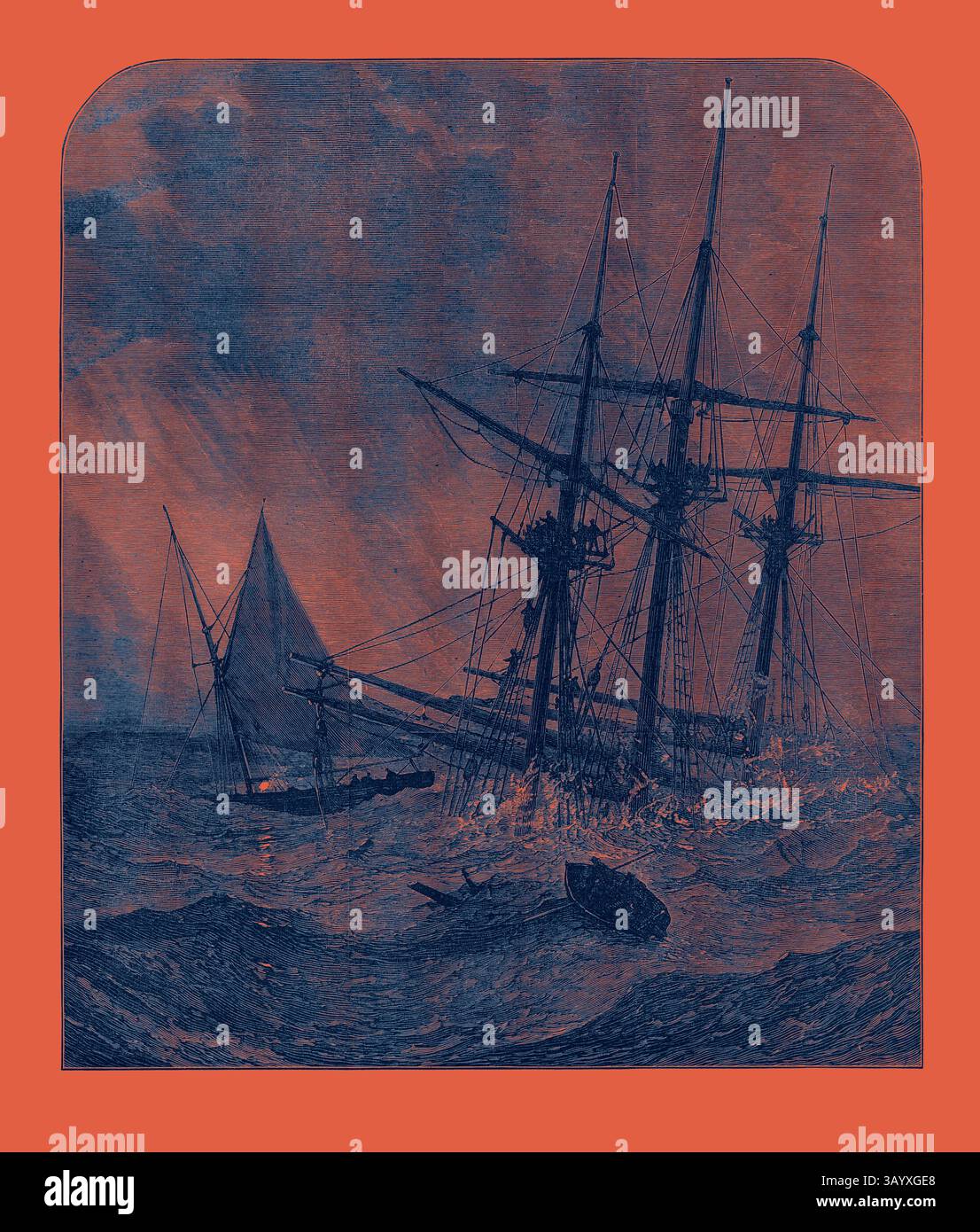 Sinking ship tilts precariously hi-res stock photography and images - Alamy