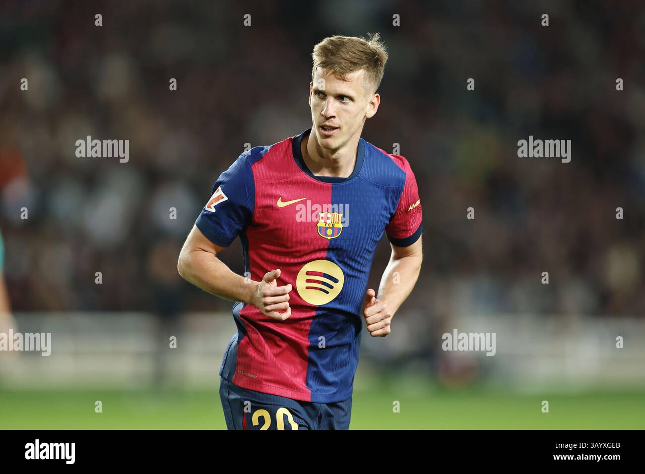 Barcelona, Spain. 22nd Apr, 2025. Dani Olmo (Barcelona) Football/Soccer ...