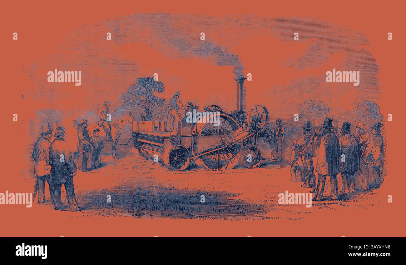 A steam-powered locomotive is on display, surrounded by a crowd of ...