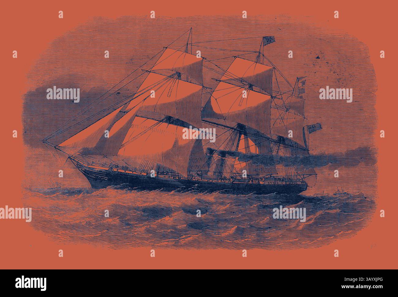 Vintage sailing ship navigates hi-res stock photography and images - Alamy