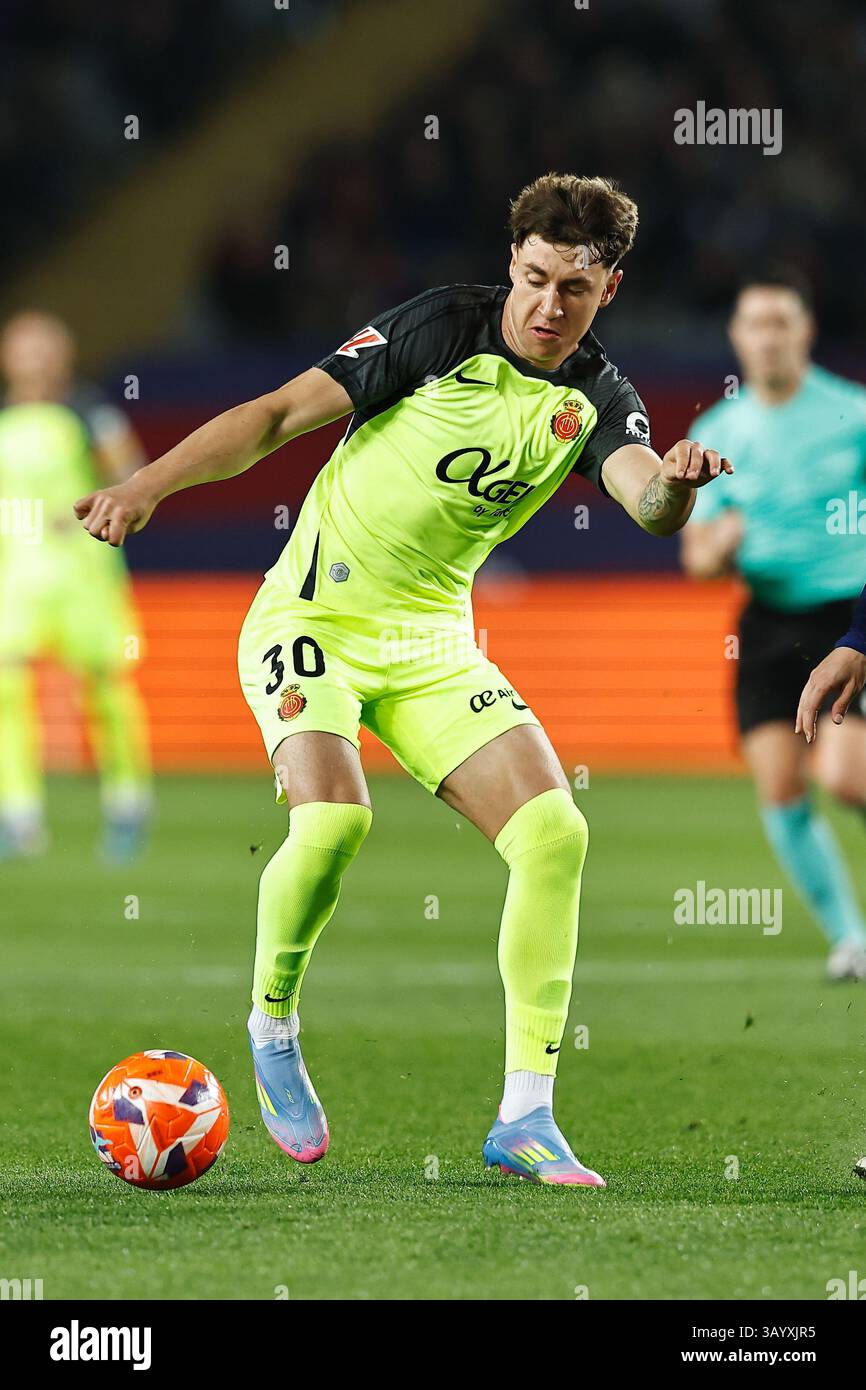 Barcelona, Spain. 22nd Apr, 2025. Marc Domenech (Mallorca) Football ...