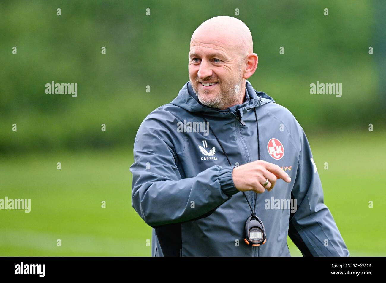 Kaiserslautern, Germany. 23rd Apr, 2025. Soccer: Bundesliga 2, training ...