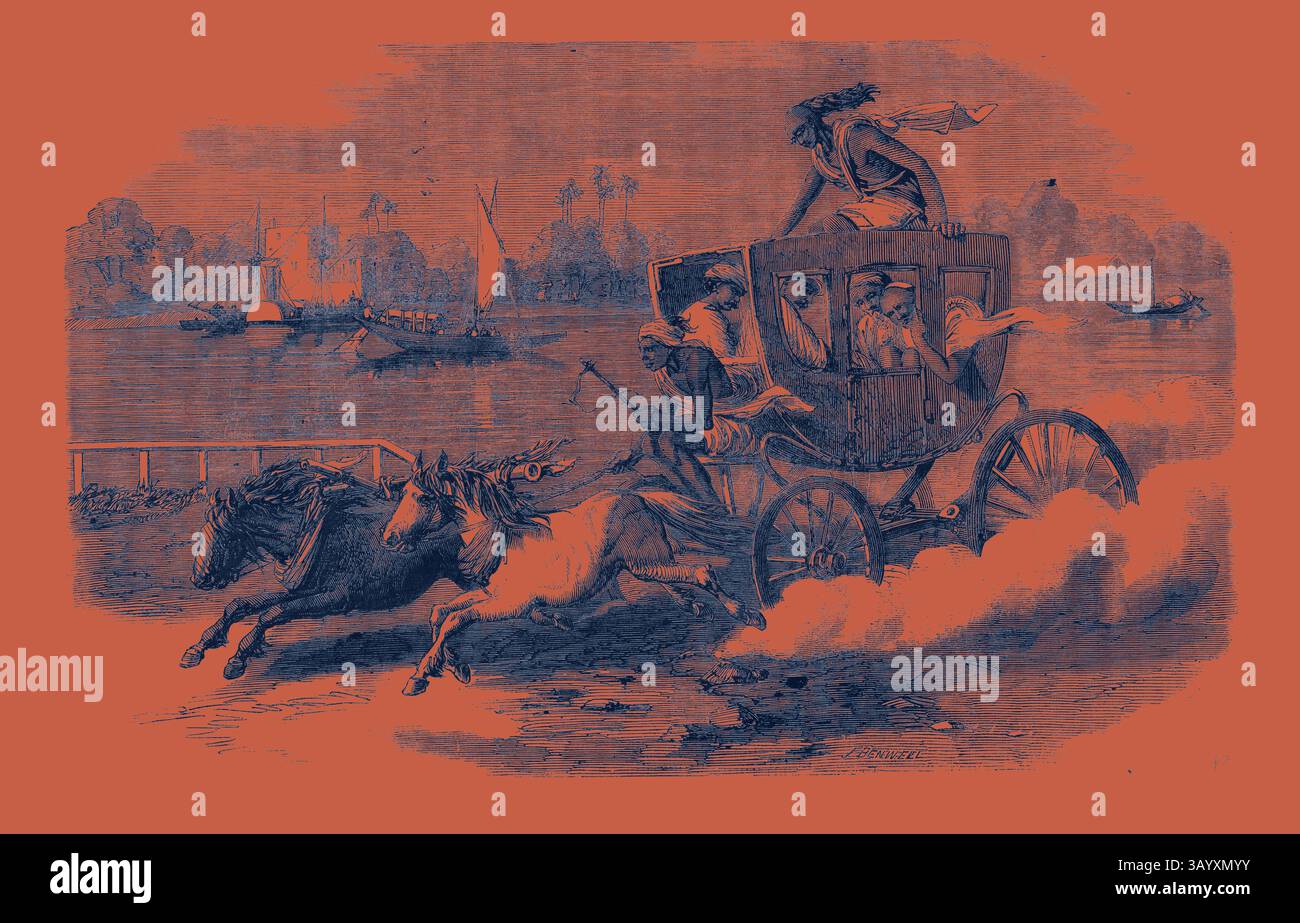 Horse drawn carriage dashing hi-res stock photography and images - Alamy