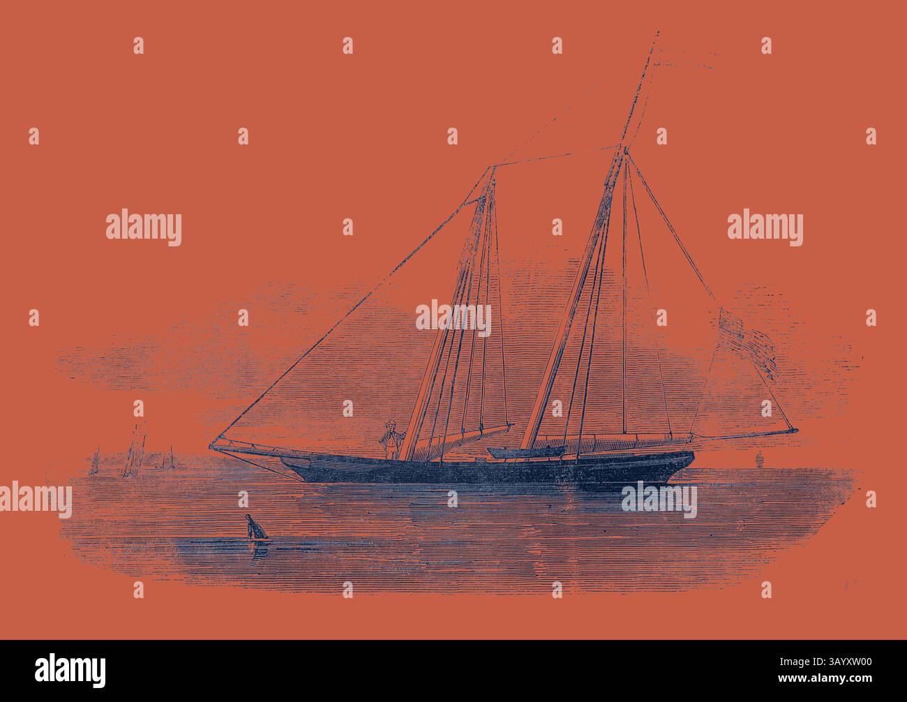 Billowing sails glides across calm waters hi-res stock photography and ...
