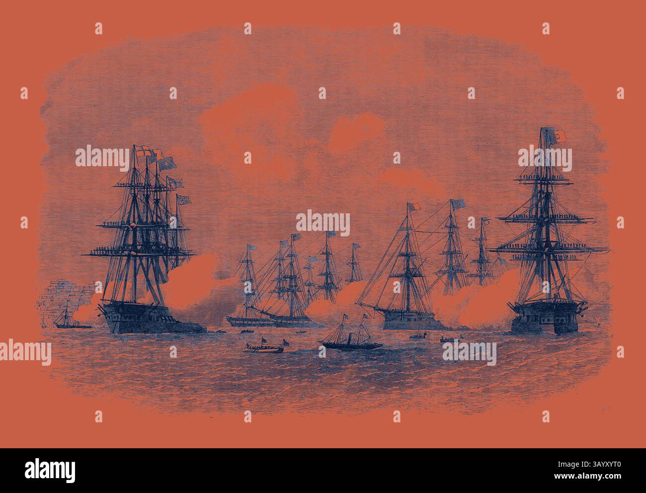 Naval battle scene unfolds hi-res stock photography and images - Alamy