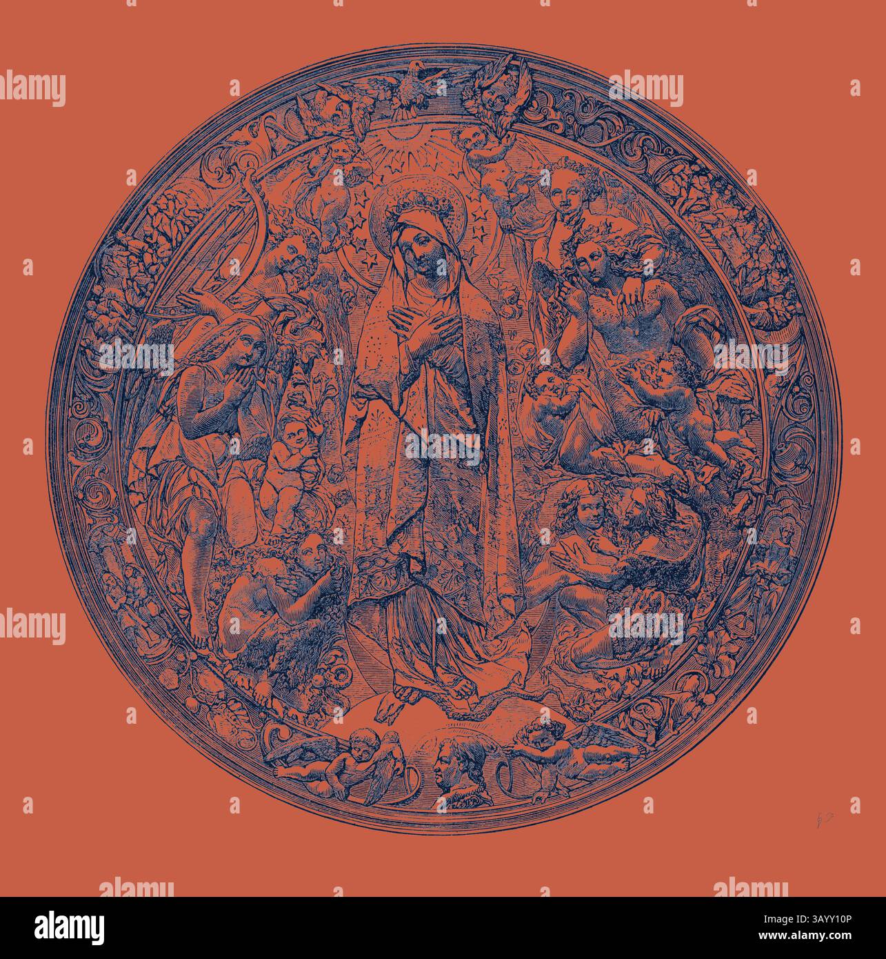 Intricate depictions of angels hi-res stock photography and images - Alamy
