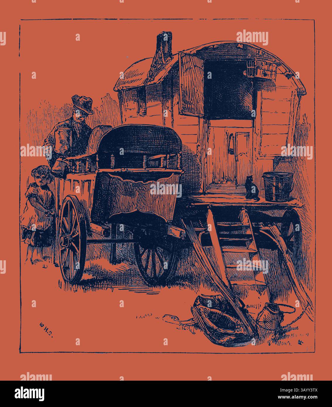 Old fashioned caravan hi-res stock photography and images - Alamy